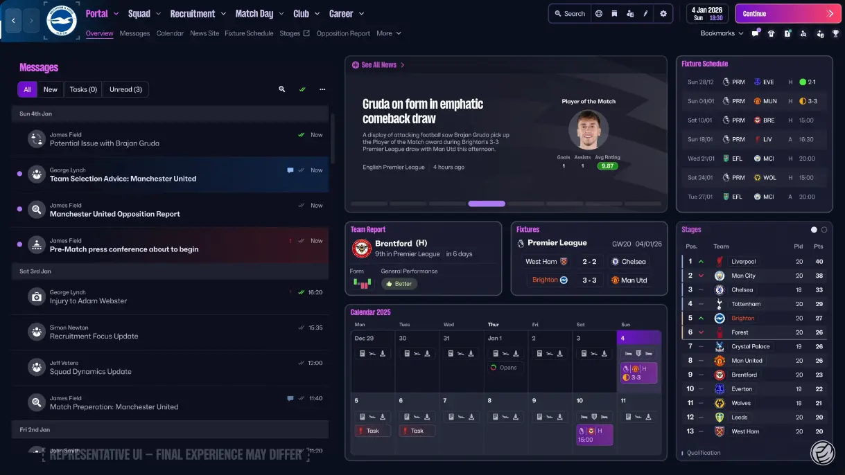 Football Manager 2026 UI Reveal: Modern Management Overhaul - Goosed.ie